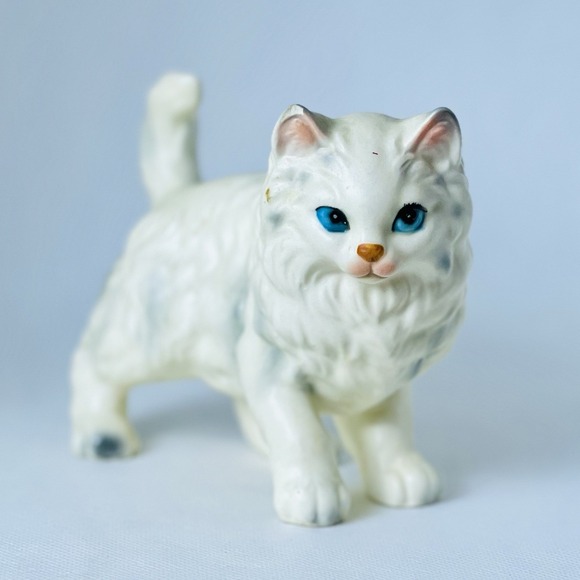 Lefton | Cat | Lefton Vintage Porcelain Cat H6364 Japan White Persian ...